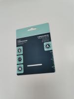 China Hard Clamshell Paper Blister Packaging Card Hot Stamping With Folding Edge for sale