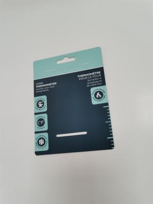 China Hard Clamshell Paper Blister Packaging Card Hot Stamping With Folding Edge for sale