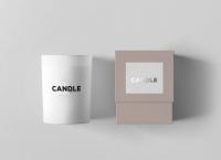 China Aseptic Candle Gift Box Packaging Compostable Cardboard Packing Box Debossing for sale
