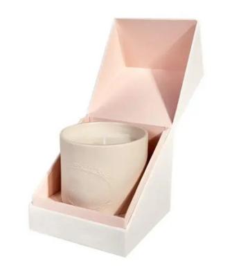 China CMYK Kraft Candle Cardboard Boxes Custom Corrugated Foldable Boxes for sale