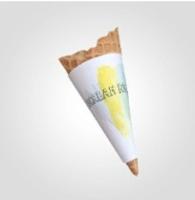 China Disposable Light Film 4C Eco Friendly Food Packaging 4 Color Icecream Cone Sleeves for sale