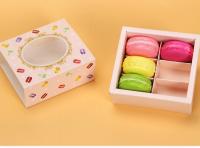 China Customized High Quality 12 Macaron up and Bottom Cover Packaging Box for sale