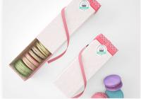 China Customized High Quality 12 Macaron up and Bottom Cover Packaging Box for sale