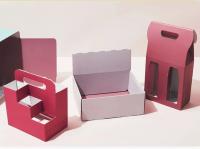 China Red Wine Bottle BoxesL Gold Silver Logo Gift Package for 2 Bottles Packing/Storage/Packaging for sale