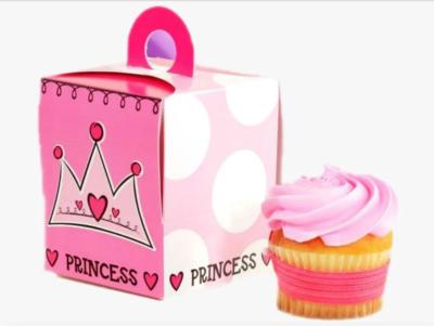 China OEM Economical Cardboard Cupcake Boxes Food Grade Takeout Bread Cake Cookie  Packing Boxes for sale