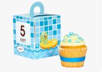 China OEM Economical Cardboard Cupcake Boxes Food Grade Takeout Bread Cake Cookie  Packing Boxes for sale
