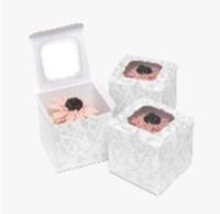 China OEM Economical Cardboard Cupcake Boxes Food Grade Takeout Bread Cake Cookie  Packing Boxes for sale