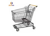 China 180L Heavy Duty Supermarket Shopping Trolley Cart Customized for sale