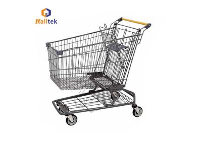 China 180L Heavy Duty Supermarket Shopping Trolley Cart Customized for sale