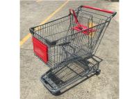 China 180L Heavy Duty Supermarket Shopping Trolley Cart Customized for sale