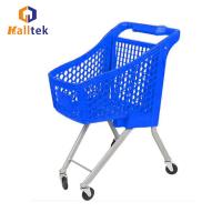China Mini Plastic Grocery Store Trolley For Child Kids Colourful Style for sale