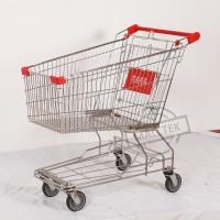 China 60L - 240L Stable Asian Supermarket Shopping Trolley For Convenience Store for sale