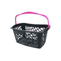 China Single Handle Cosmetic Retail Shopping Plastic Basket For Supermarket for sale