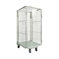 China Warehouse Transport Logistics Trolley Folding Nestable Roll Container Trolley for sale