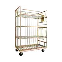 China Transport Nestable Roll Container Trolley For Warehouse Or Grocery Store for sale