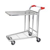 China Large Capacity Supermarket Warehouse Logistics Trolley Folding For Transporting Goods for sale