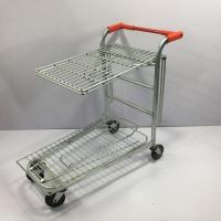China Large Capacity Supermarket Warehouse Logistics Trolley Folding For Transporting Goods for sale