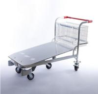 China Large Capacity Supermarket Warehouse Logistics Trolley Movable Folding For Transporting Goods for sale
