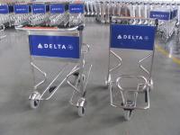 China Customized Stainless Steel Airport Luggage Trolley 250kgs Airport Baggage Cart for sale