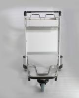 China Stainless Steel Airport Luggage Trolley Free Logo Design Airport Luggage Cart for sale