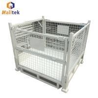 China Customized Zinc Plated Metal Pallet Container For Factory Warehouse for sale