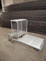 China Supermarket Warehouse Logistics Trolley Movable Folding For High Load Bearing Capacity for sale