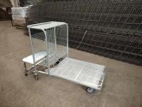 China Supermarket Warehouse Logistics Trolley Movable Folding For High Load Bearing Capacity for sale