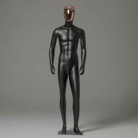 China Full Body Electroplated Face Model Male Fiberglass Mannequin With Head for sale