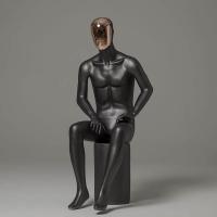 China Full Body Electroplated Face Model Male Fiberglass Mannequin With Head for sale