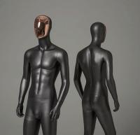 China Full Body Electroplated Face Model Male Fiberglass Mannequin With Head for sale