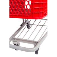 China High Quality Customizable Half Plastic Foldable Shopping Trolley Cart for sale