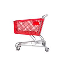 China High Quality Customizable Half Plastic Foldable Shopping Trolley Cart for sale