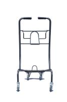 China Japan Style 2 Tier Mini Shopping Basket Trolley Cart With 4 Wheels for sale