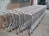 China Three Baskets Factory Wholesale Cheap Price Market Shopping Double Layers Hand Basket Trolley Cart  Customized for sale