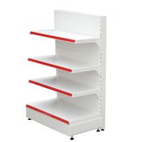 China Hot Selling Metal White Customized Display Supermarket Shelf Rack for sale