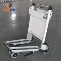 China 4 Wheels Aluminum Alloy Airport Luggage Trolley Using Airport With Handle Released Brake for sale