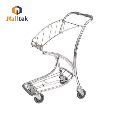 China Airport Shopping Trolley For Intermational Airport Store With Basket for sale