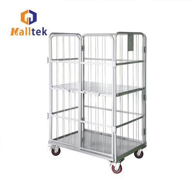 China Heavy Duty Merchandiser Logistic Trolley Supermarket Transport for sale