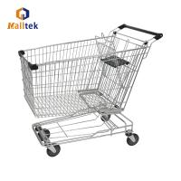 China 180L Stable Asian Supermarket Shopping Cart for sale