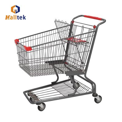 China Steels 180l Supermarket Shopping Trolley Heavy Duty for sale