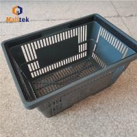 China Double Hands Customizable Colour Shopping Basket For Spermarket for sale