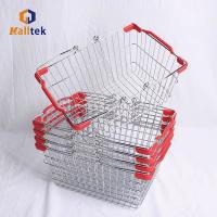 China Rectangle Metal Wire Mesh Shopping Basket For Customized Retail And Supermarket Needs for sale