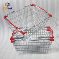 China Rectangle Metal Wire Mesh Shopping Basket For Customized Retail And Supermarket Needs for sale