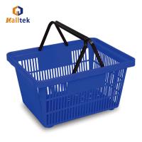 China Double Handle Shopping Basket For Convenient Retail Shopping for sale