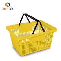 China Double Handle Shopping Basket For Convenient Retail Shopping for sale