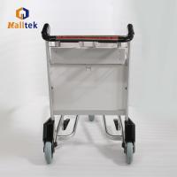 China Aluminum Alloy Airport Luggage Trolley Using Airport With 3 Wheels for sale