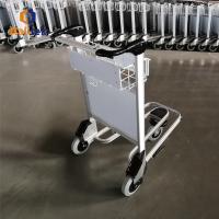 China Aluminum Alloy Airport Luggage Trolley Using Airport With 3 Wheels for sale