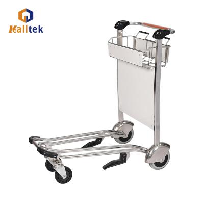 China Stainless Steel Airport Trolley With Four Wheels for sale