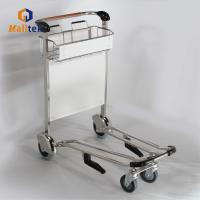 China Stainless Steel Airport Trolley With Four Wheels for sale