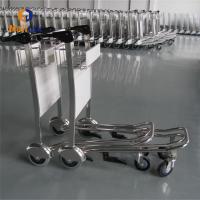 China Stainless Steel Airport Trolley With Four Wheels for sale
